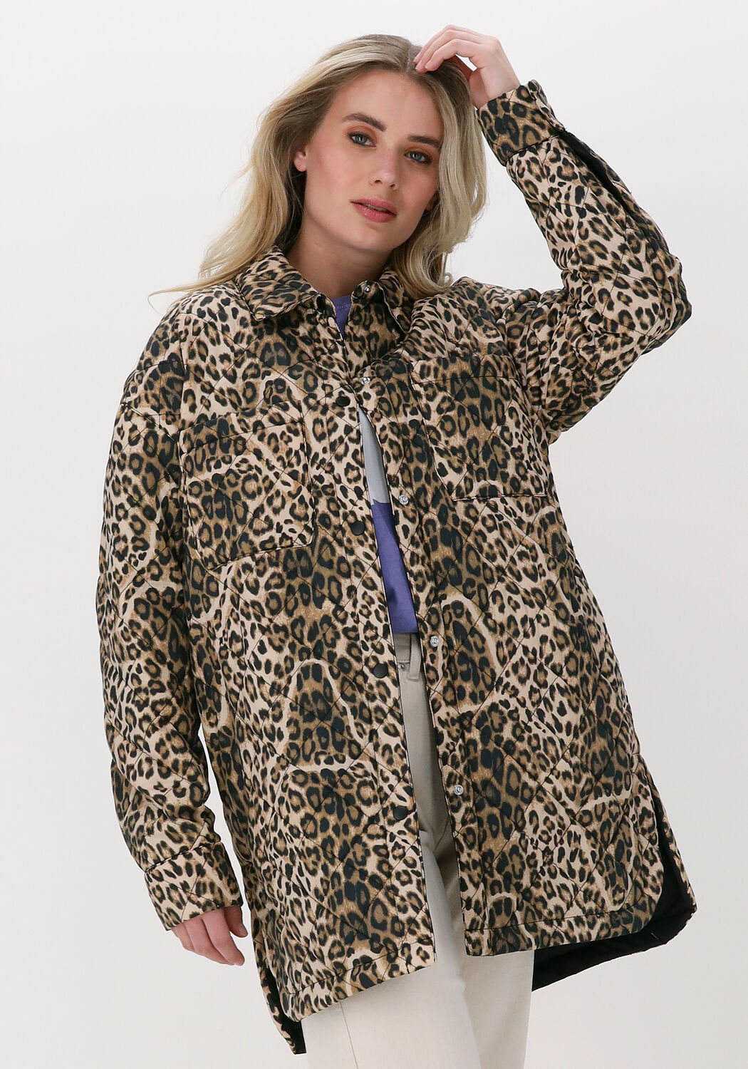 Multi ALIX THE LABEL Jack PADDED ANIMAL JACKET | Omoda