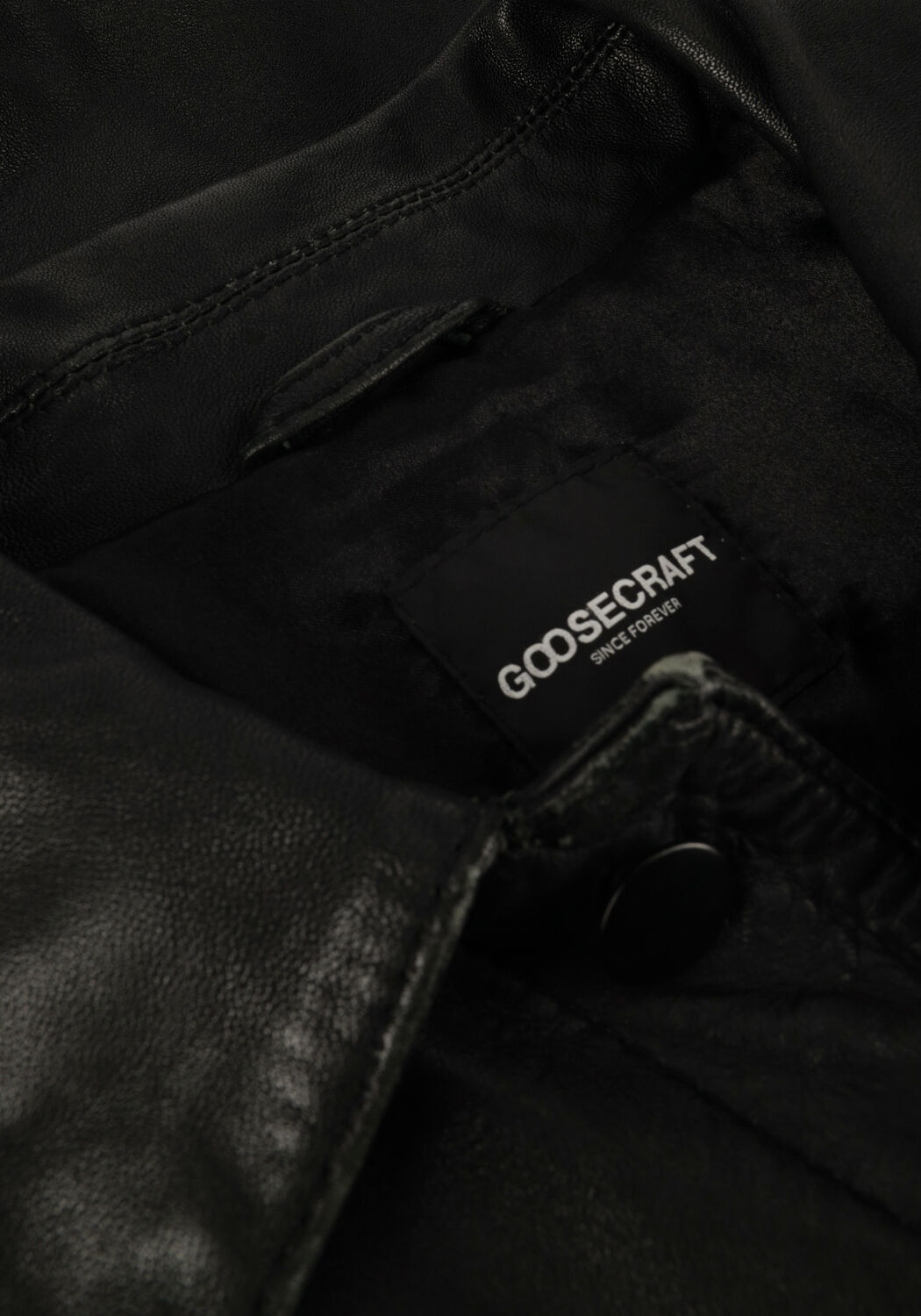 Zwarte GOOSECRAFT Leren jas GC DAISIES JACKET | Omoda