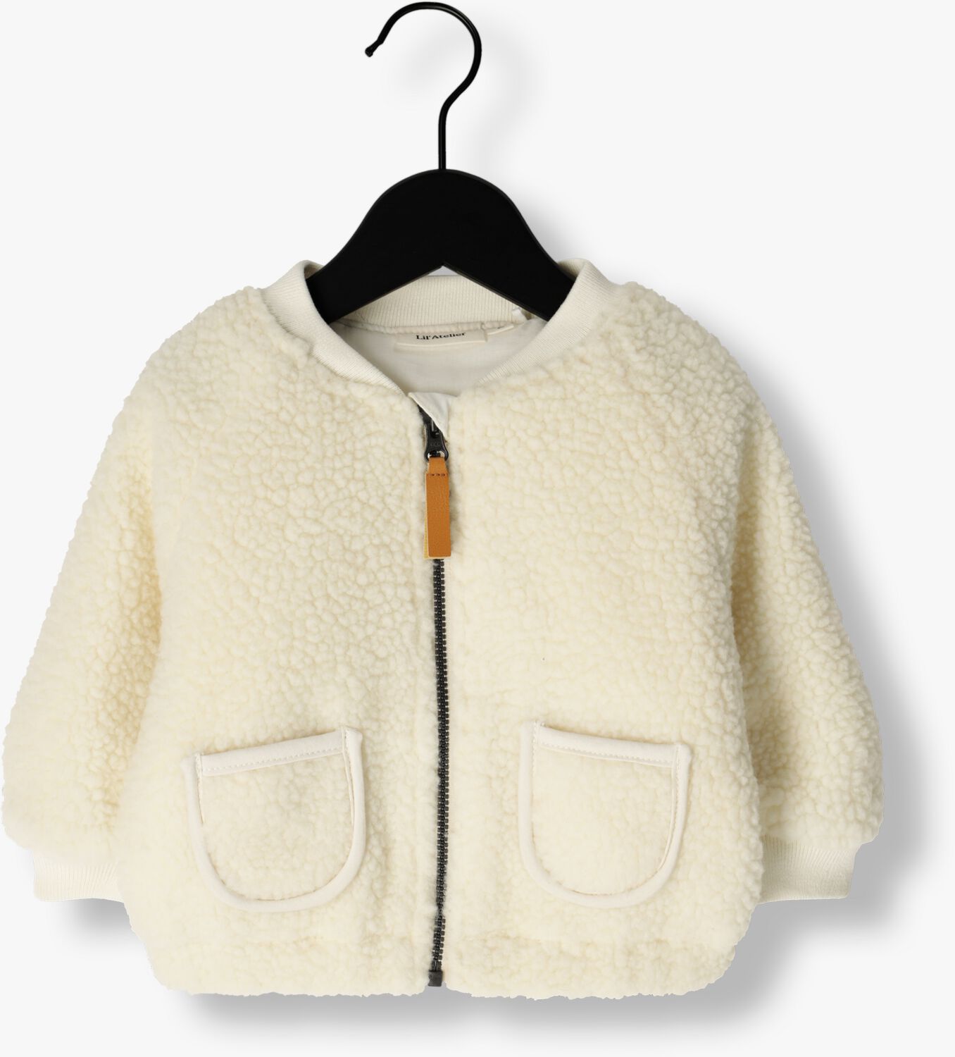 Witte LIL' ATELIER Teddy jas NBNLAJO BOMBER JACKET LIL | Omoda