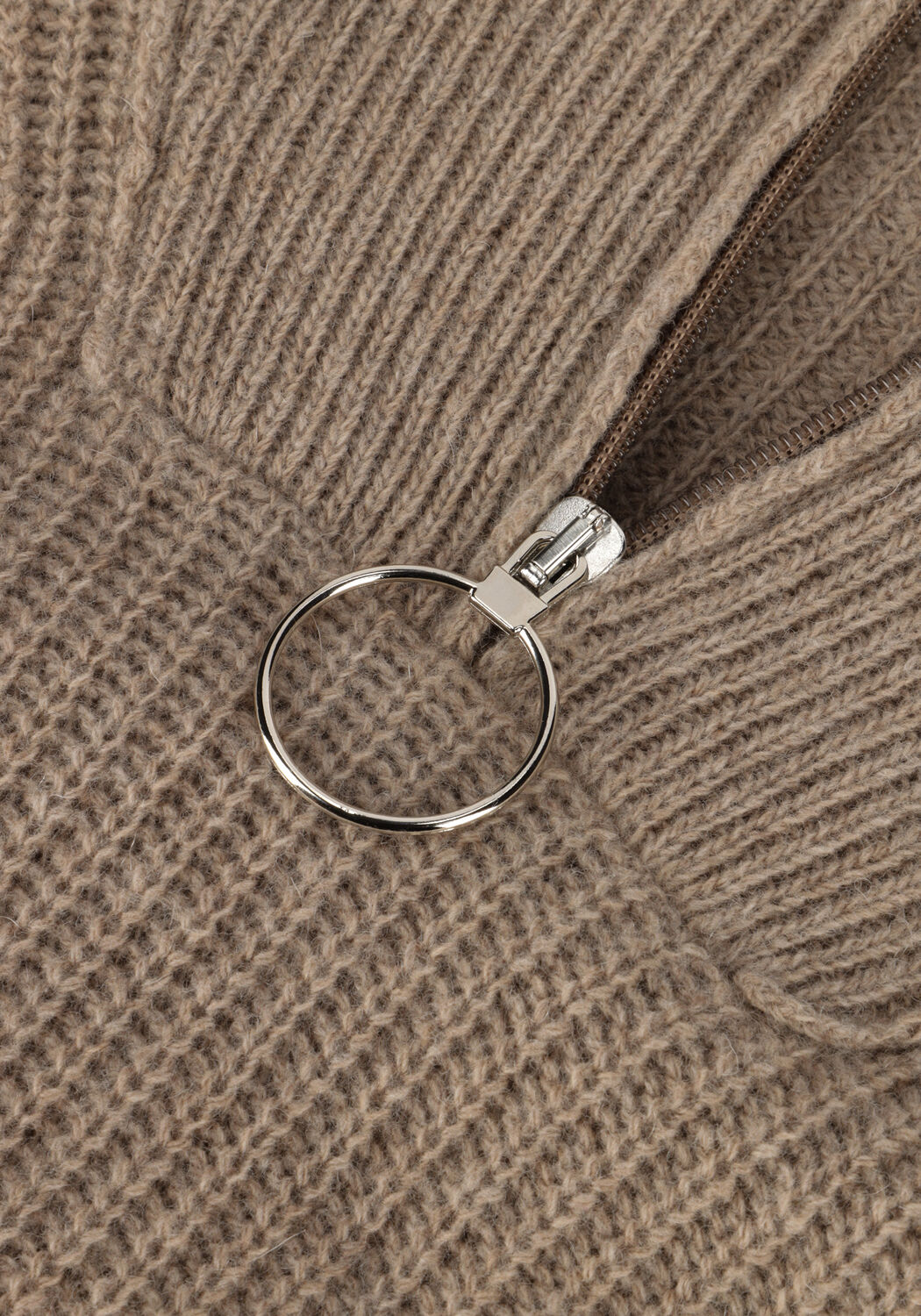 Beige THE GOODPEOPLE Trui KZIP | Omoda