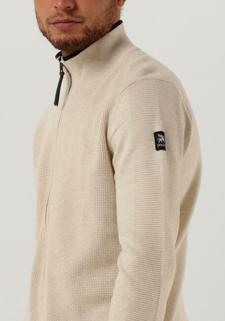 Gebroken wit VANGUARD Vest ZIP JACKET COTTON MELANGE | Omoda