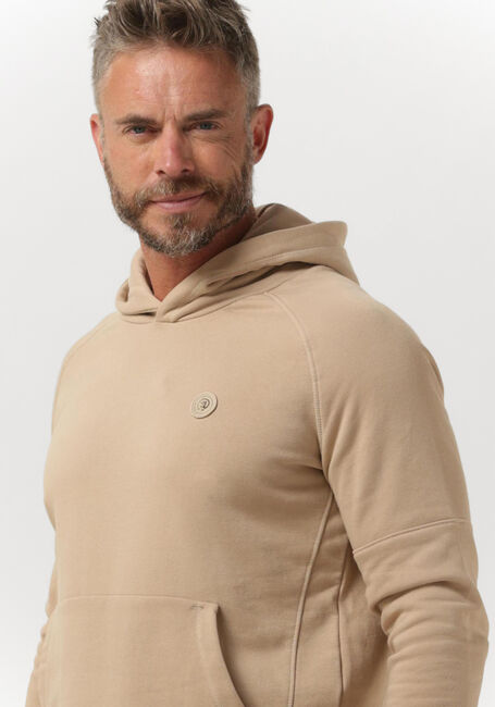 Beige CAST IRON Sweater HOODED REGULAR FIT COTTON BLEND | Omoda