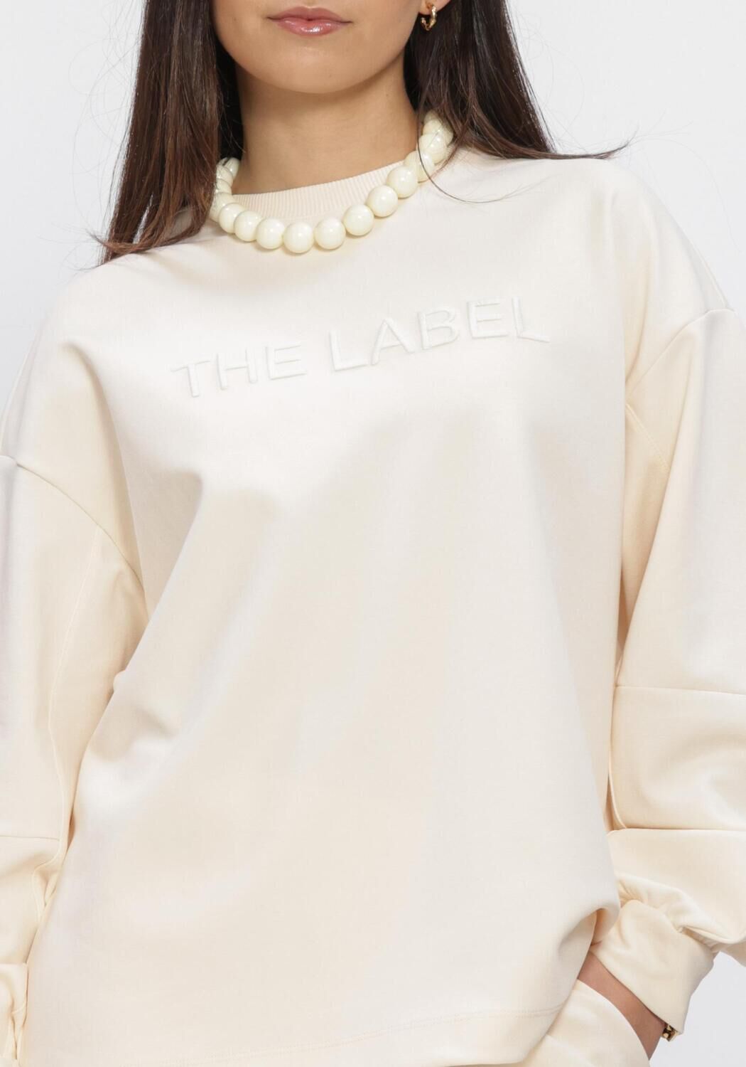 Creme ALIX THE LABEL Sweater LADIES KNITTED BALLOON SLEEVE SWEATER | Omoda