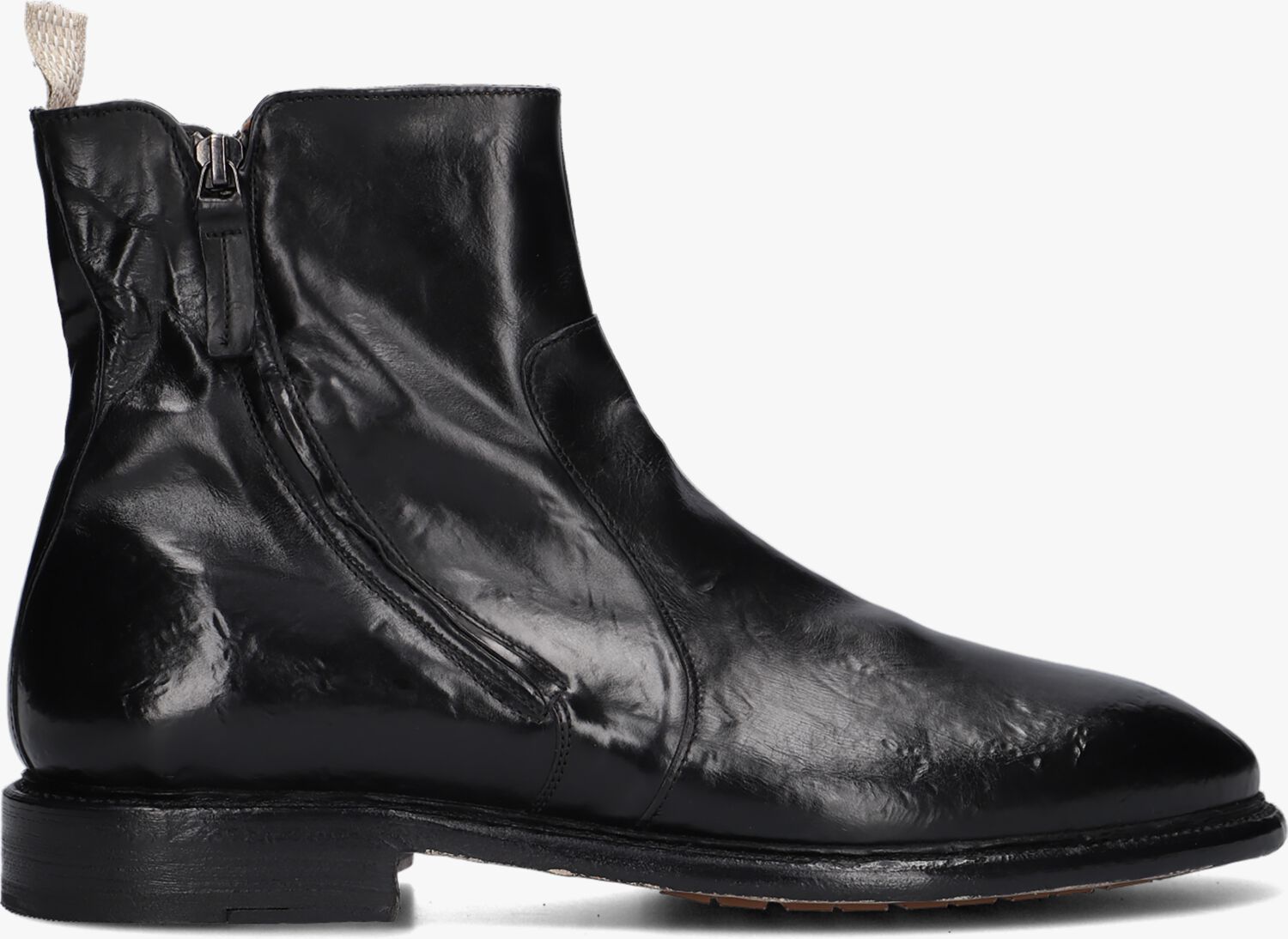 Zwarte CORDWAINER Enkellaarsjes 23019 | Omoda