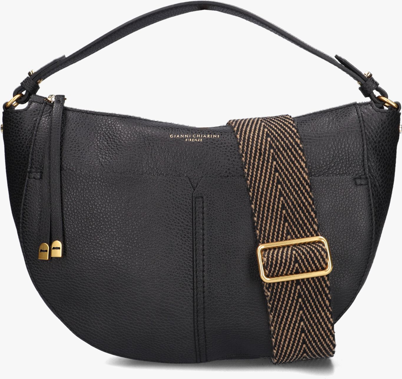 Zwarte GIANNI CHIARINI Schoudertas GINKO | Omoda