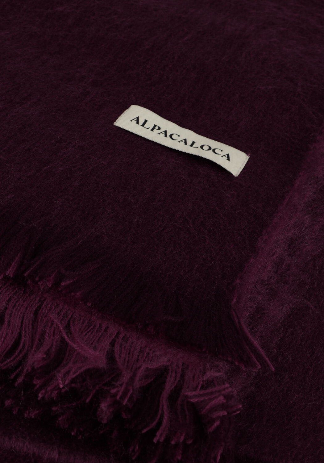 Rode ALPACA LOCA Sjaal DOUBLE SCARF | Omoda