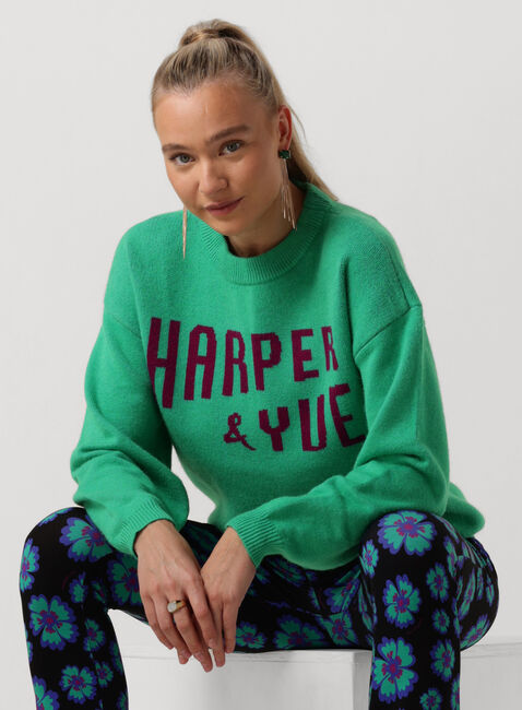 Groene HARPER & YVE Trui YVE-JU 1 | Omoda