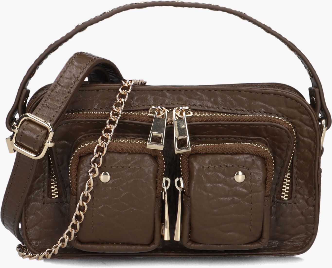 Bruine NÚNOO Schoudertas HELENA NEW ZEALAND | Omoda