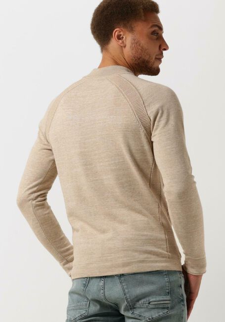 Beige CAST IRON Trui MOCK NECK COTTON HEATHER PLATED | Omoda