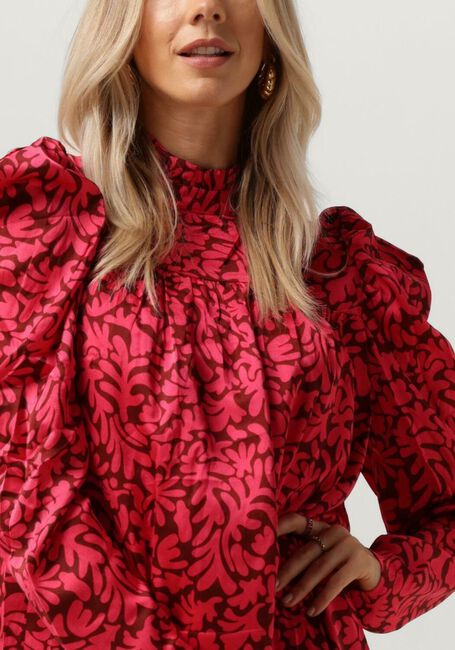 Fuchsia STUDIO AMAYA Mini jurk NORA | Omoda