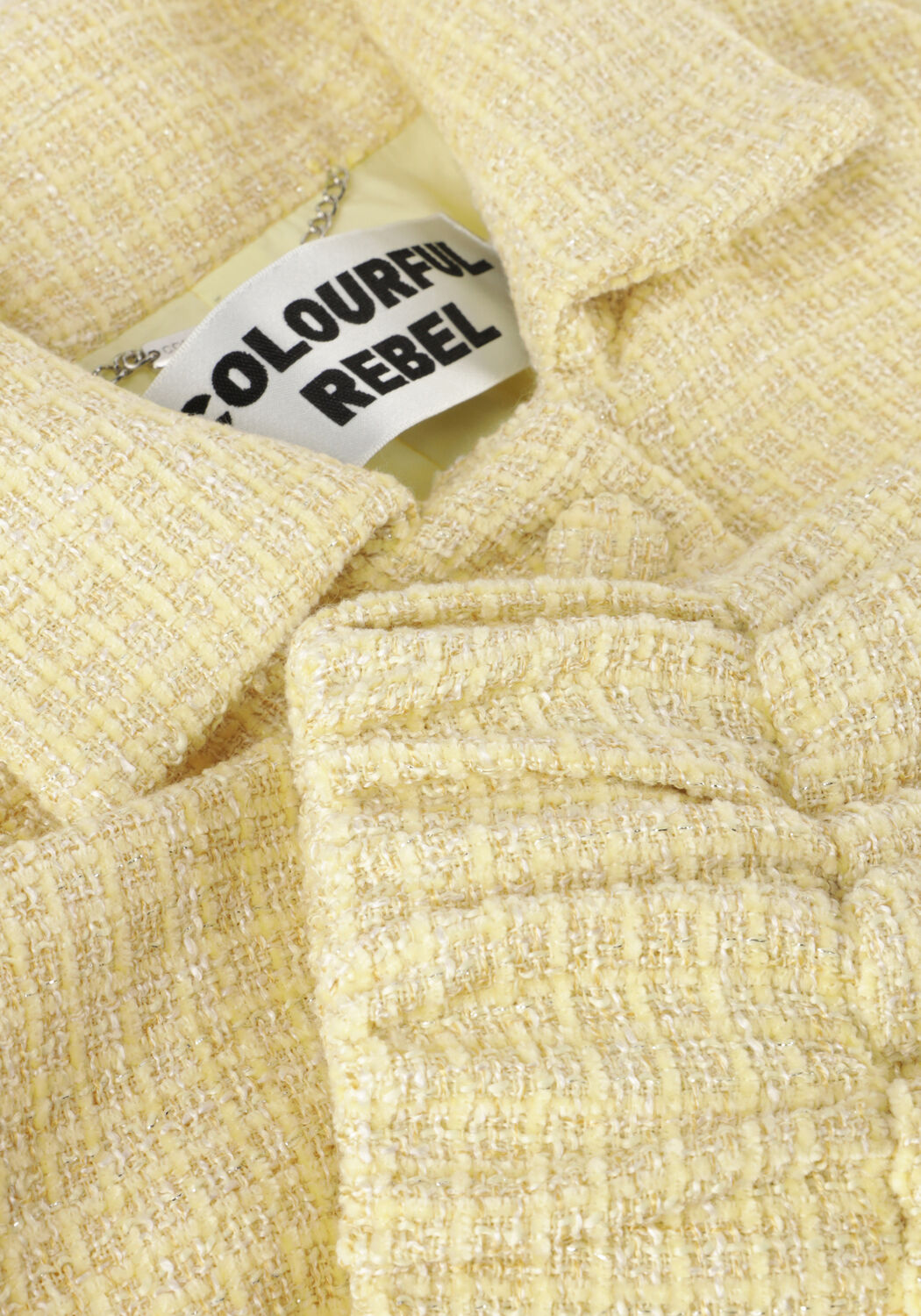 Gele COLOURFUL REBEL Jack YUKA BOUCLE BOMBER JACKET | Omoda