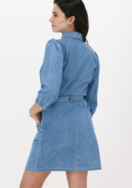Lichtblauwe OBJECT Mini jurk NORMA DENIM DRESS | Omoda