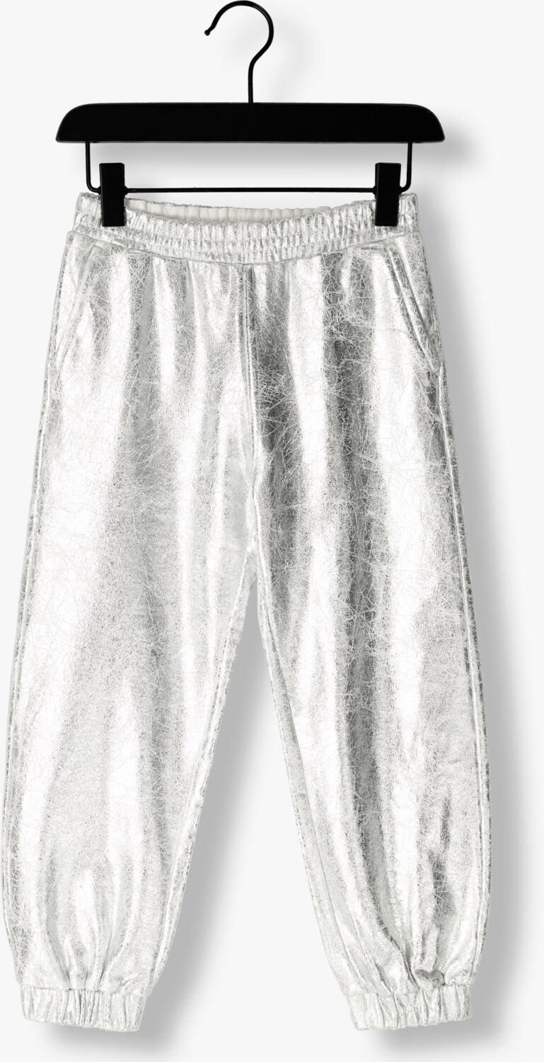 Zilveren ALIX MINI Joggingbroek WOVEN METALLIC PANTS | Omoda