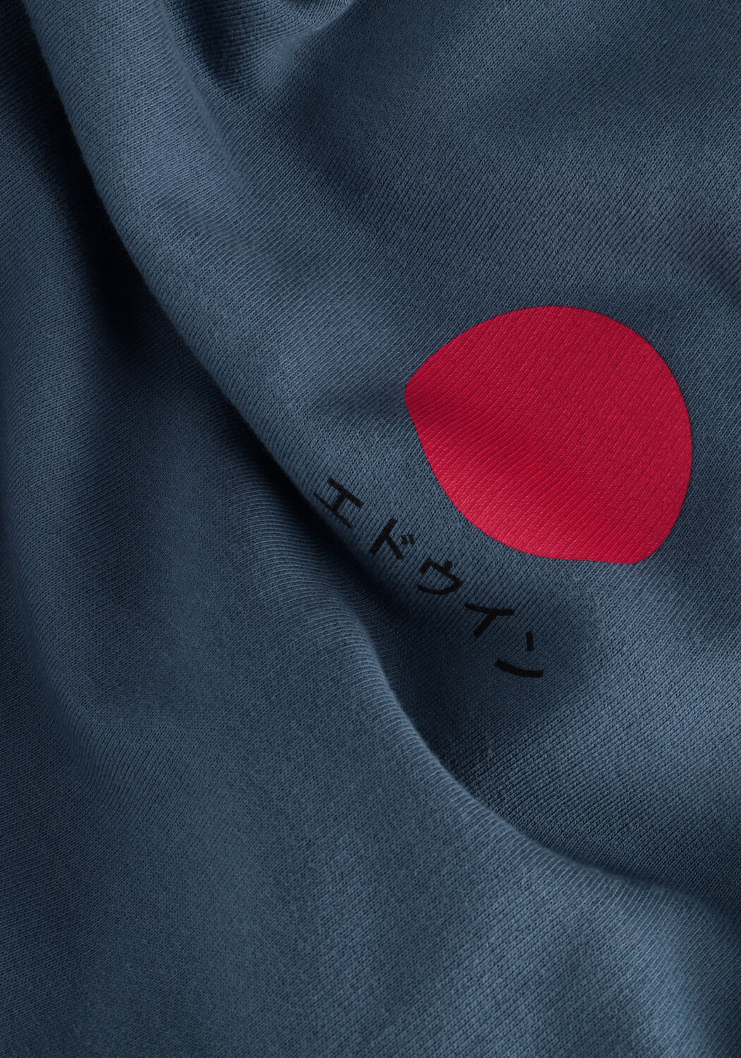 Blauwe EDWIN Sweater JAPANESE SUN HOODIE SWEAT HEAVY FELPA | Omoda