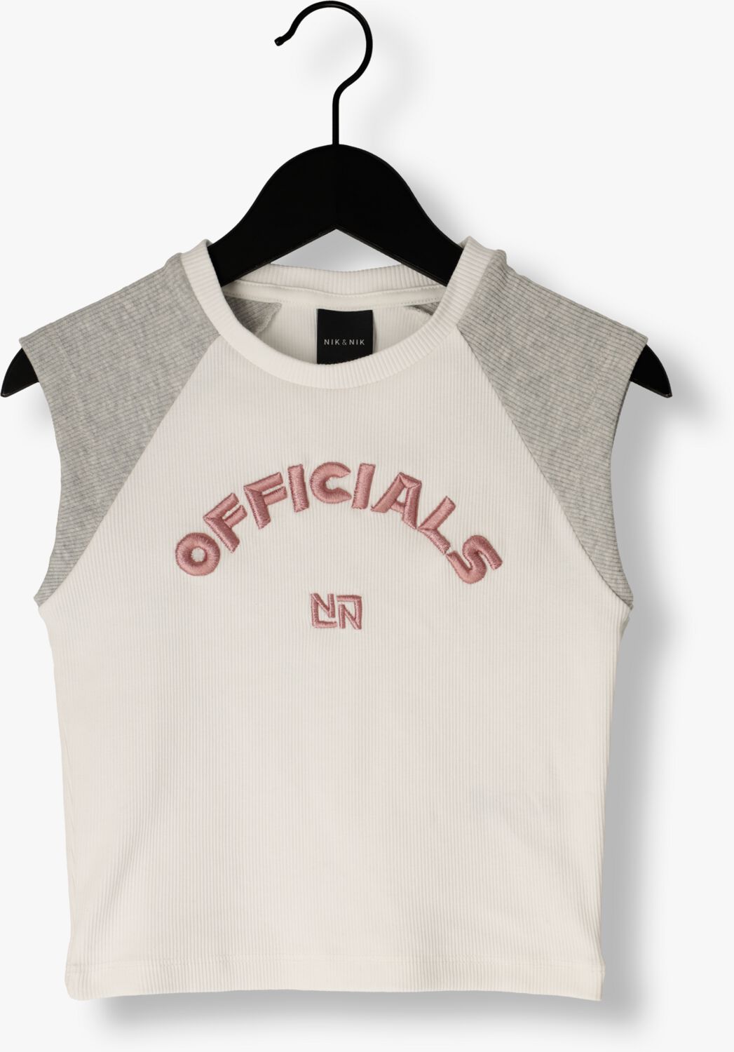 Witte NIK & NIK T-shirt OFFICIALS AGLAN RIB TOP | Omoda