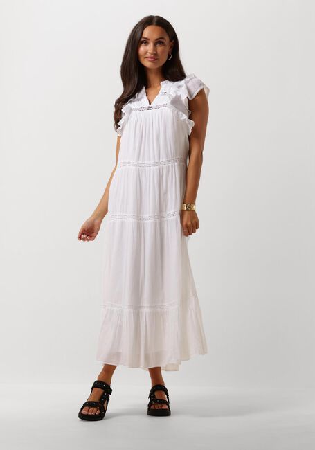 Witte NEO NOIR Maxi jurk ANKITA S VOILE DRESS | Omoda