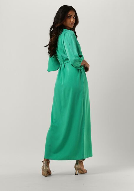 Groene FREEBIRD Maxi jurk WV-WASH-SATIN-VIS-23-1 | Omoda