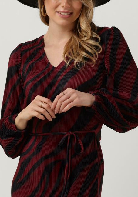 Bordeaux FREEBIRD Midi jurk MALIA LS DRESS | Omoda