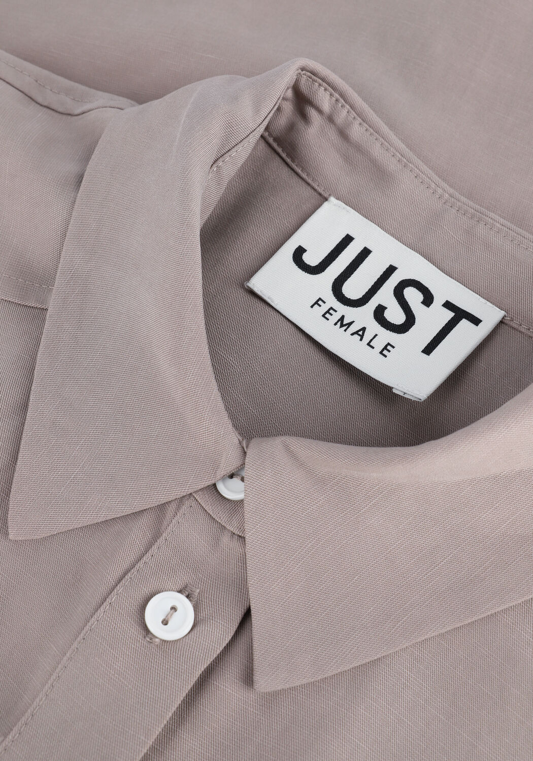 Taupe JUST FEMALE Top PROUD SL SHIRT | Omoda