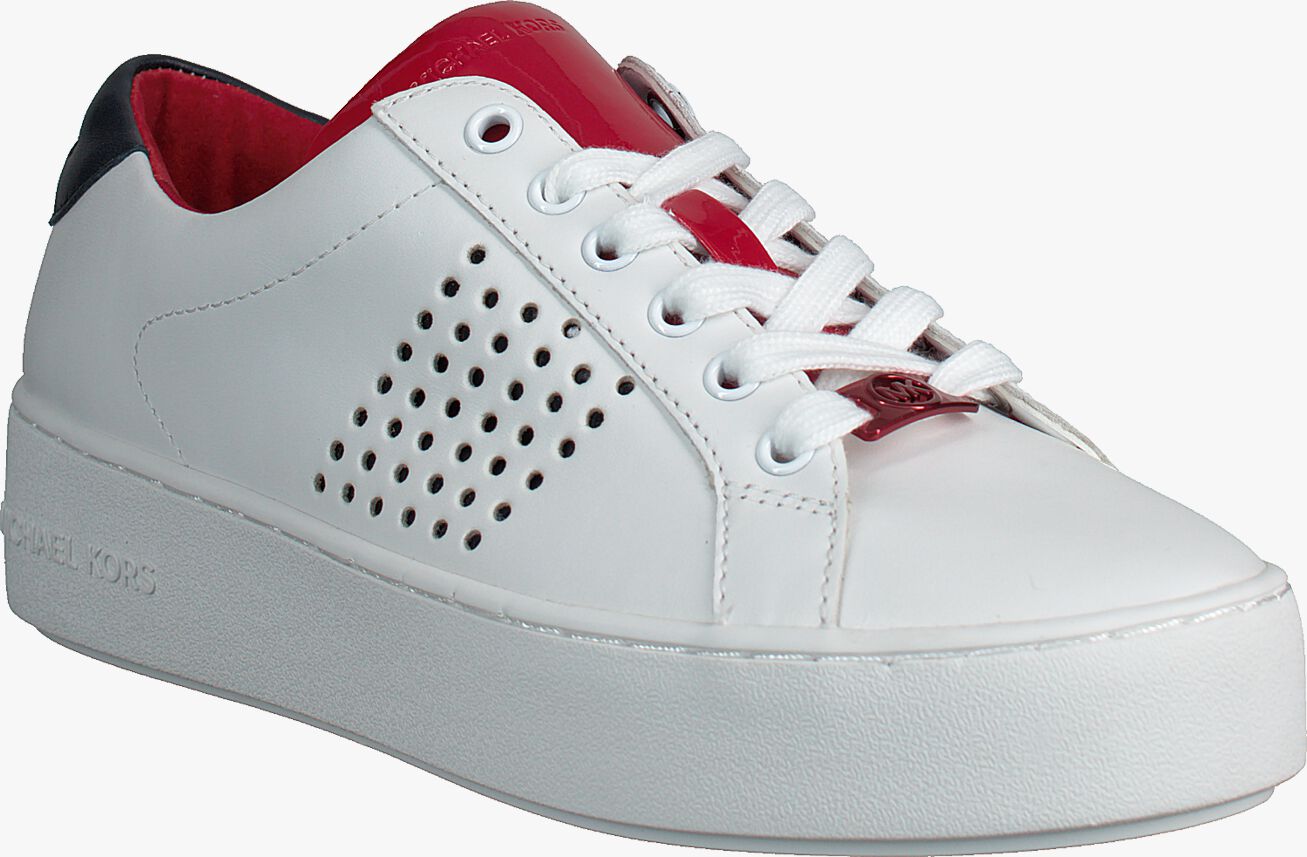Witte MICHAEL KORS Lage sneakers POPPY LACE UP | Omoda