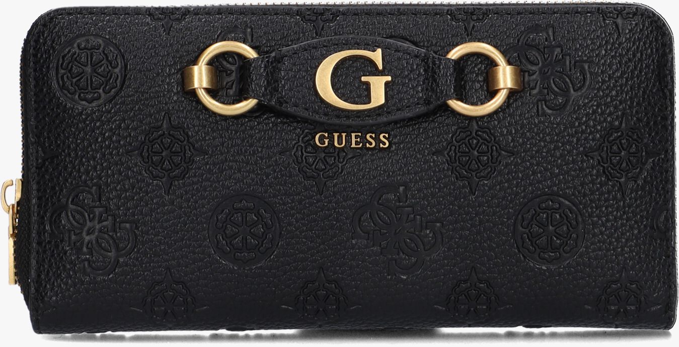 Zwarte GUESS Portemonnee IZZY PEONY SLG LARGE ZIP | Omoda