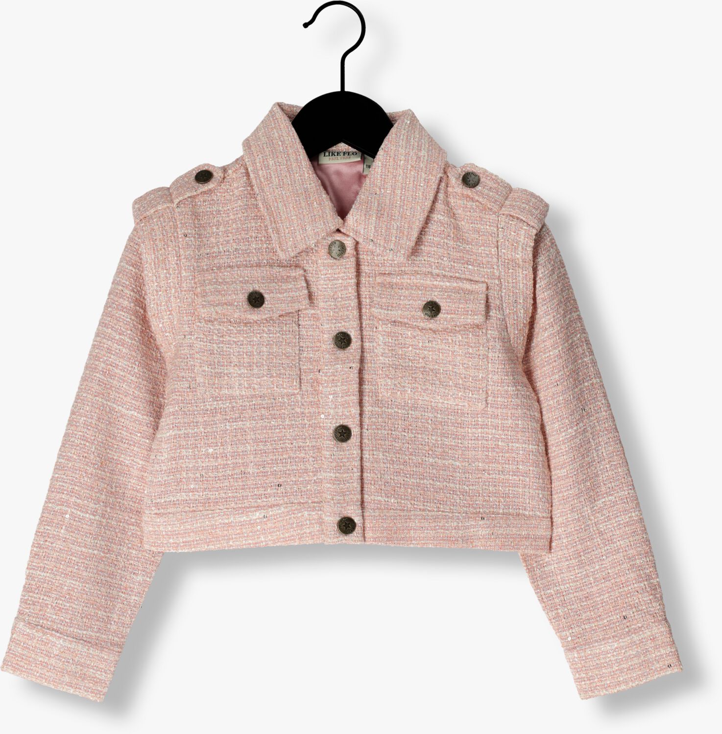 Roze LIKE FLO Jack FLO TWEED JACKET | Omoda