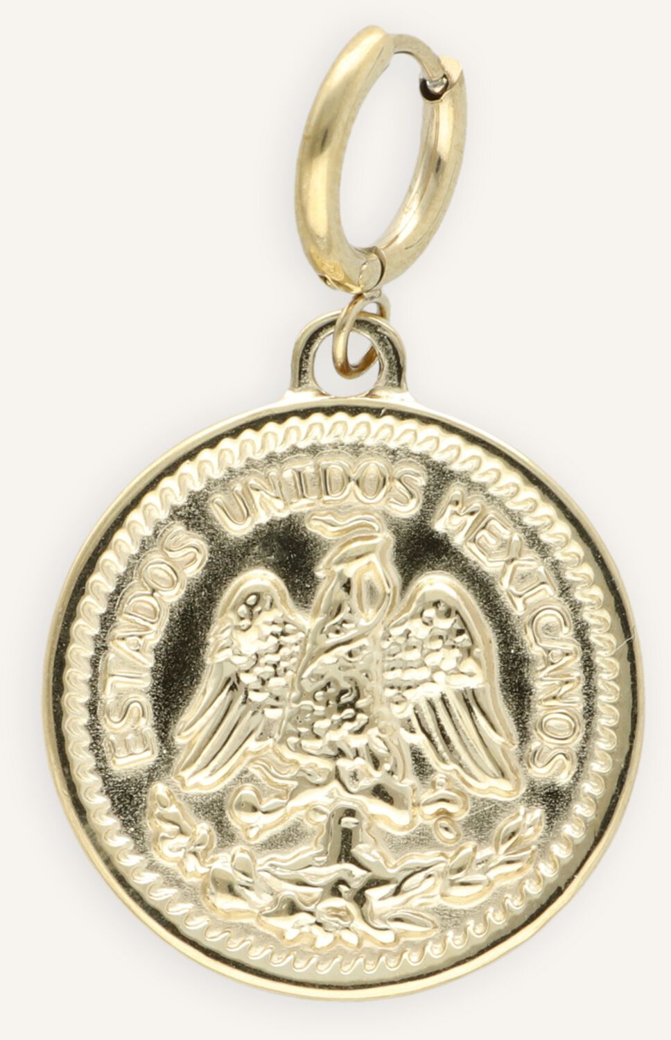 Goudkleurig BONNIE STUDIOS Oorbellen BIG COIN PENDANT | Omoda