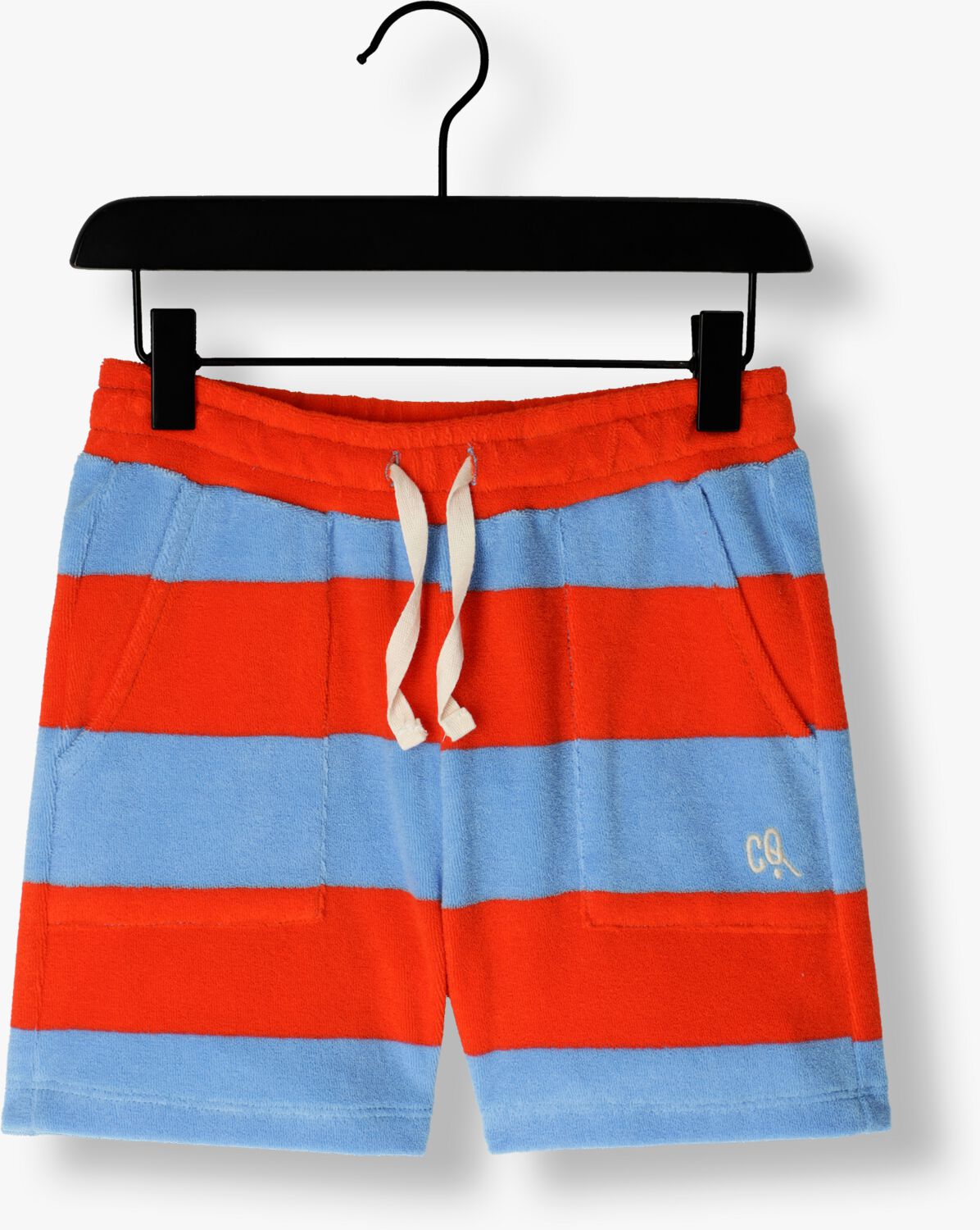 Blauwe CARLIJNQ Korte broek STRIPES RED/BLUE - SHORTS LOOSE FIT | Omoda