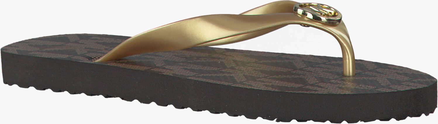 Gouden MICHAEL KORS Slippers MK FLIP FLOP | Omoda
