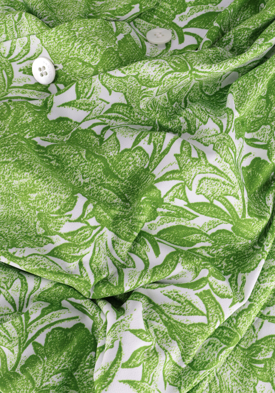 Groene VANILIA Maxi jurk FLUID DESSIN | Omoda