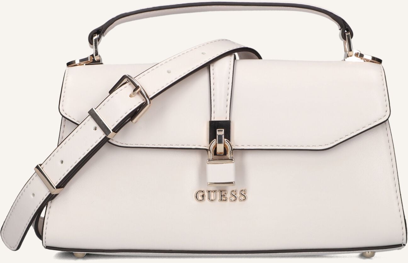 Witte GUESS Handtas QUEENSLAND TOP HANDLE FLAP | Omoda