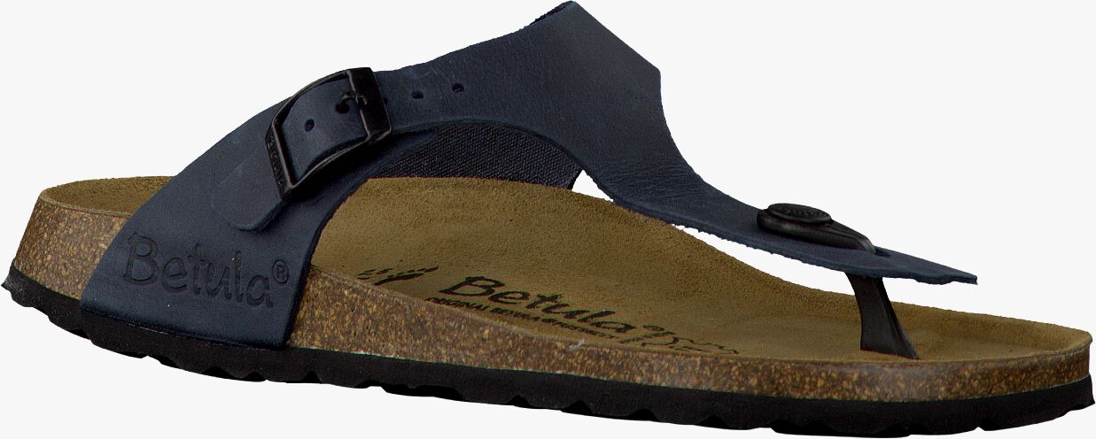 Blauwe BETULA Slippers ROSE | Omoda