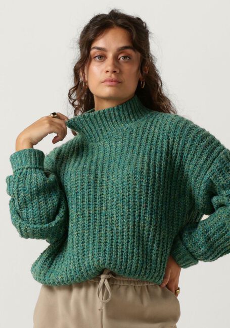 Groene ANOTHER LABEL Trui DYLAN KNITTED PULL L/S | Omoda