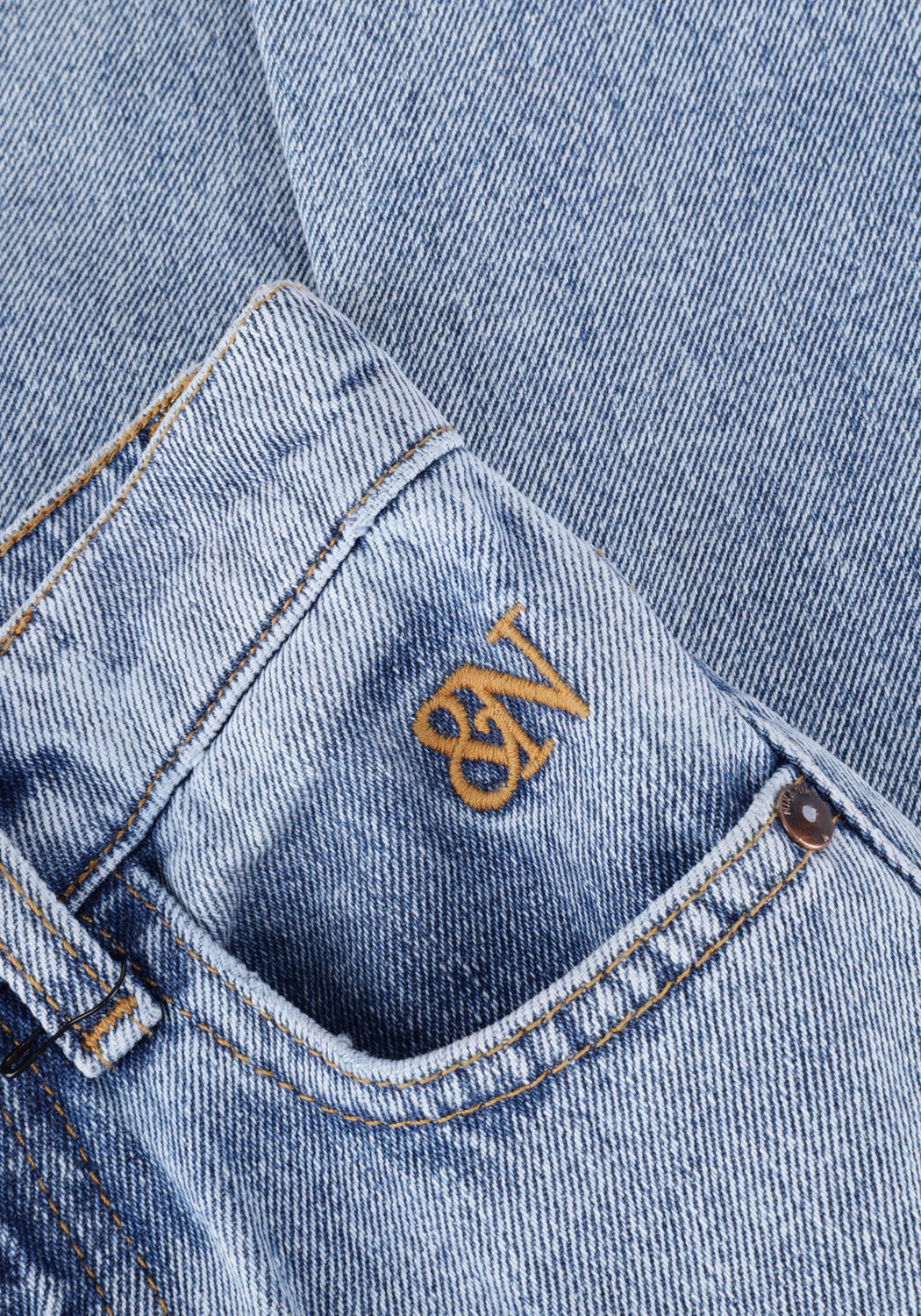 Lichtblauwe NIK & NIK Straight leg jeans FIORI JEANS | Omoda