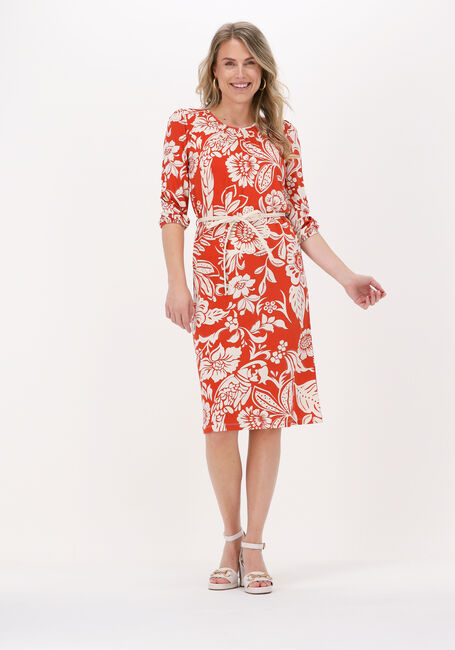 Oranje JANSEN AMSTERDAM Midi jurk MERITH | Omoda