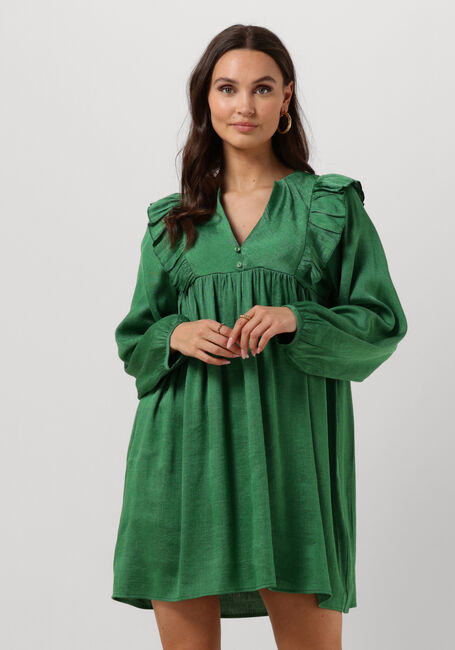 Groene BY-BAR Mini jurk VAI GLOSS DRESS | Omoda