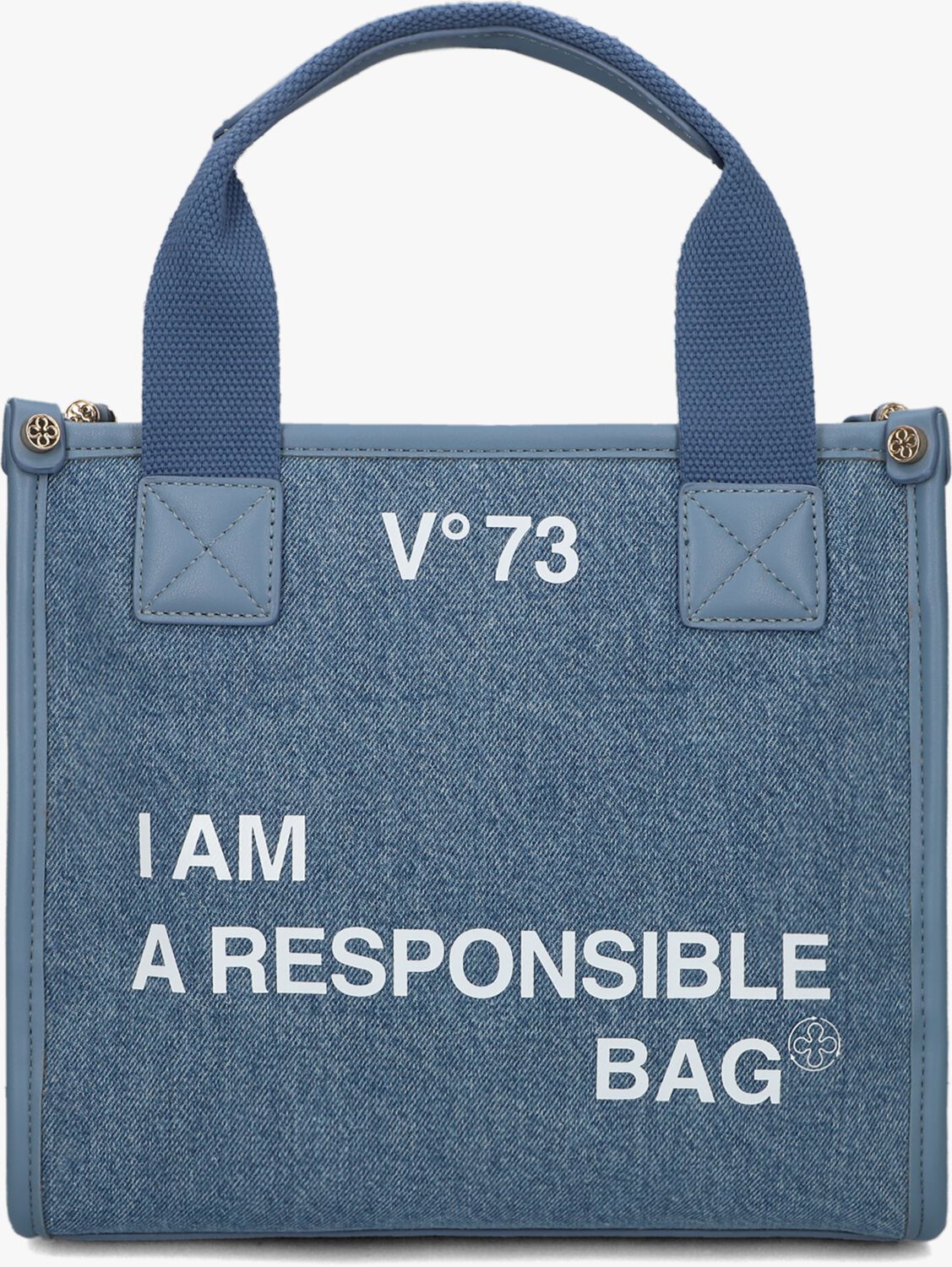 Blauwe V73 Shopper RESPONSIBILITY BIS SHOPPING | Omoda