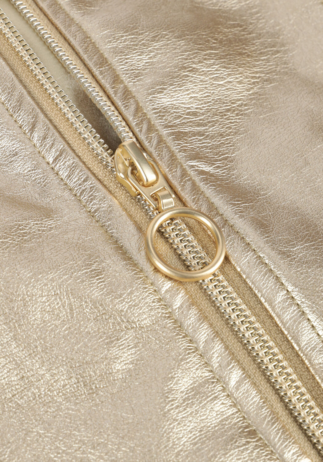 Gouden LIKE FLO Jack IMI LEATHER JACKET NO COLLAR | Omoda