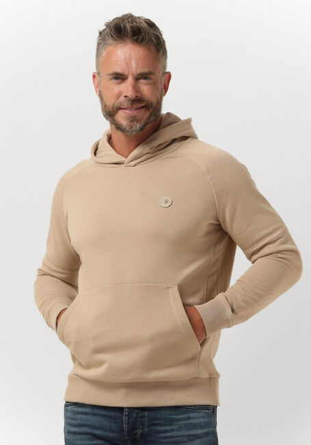 Beige CAST IRON Sweater HOODED REGULAR FIT COTTON BLEND | Omoda