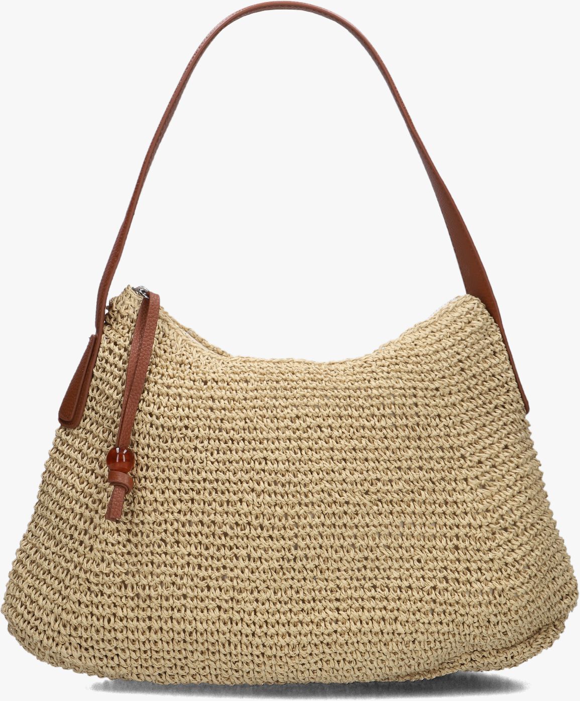 Beige BECKSONDERGAARD Schoudertas PAPER STRAW ARIYA BAG | Omoda