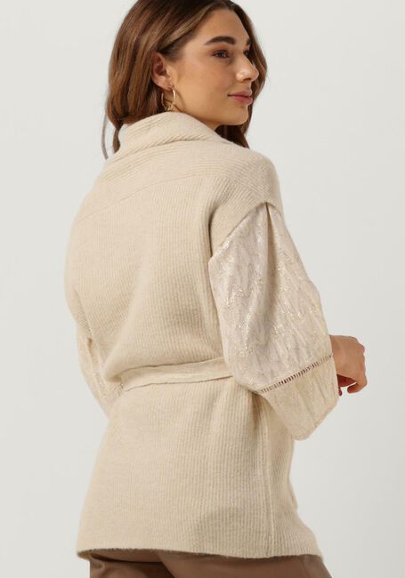 Witte SUMMUM Gilet SLEEVELESS CARDIGAN COSY SHIMMER WOOL KNIT | Omoda
