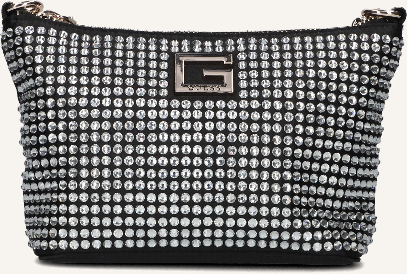 Zwarte GUESS Schoudertas GILDED GLAMOUR MINI TP ZP | Omoda