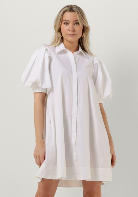Witte EST'SEVEN Mini jurk EST’POPLIN DRESS VIN | Omoda
