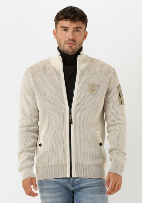 Beige PME LEGEND Vest ZIP JACKET COTTON STRUCTURE KNIT | Omoda