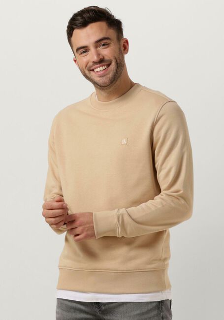 Zand CALVIN KLEIN Trui CK EMBRO BADGE CREW NECK | Omoda