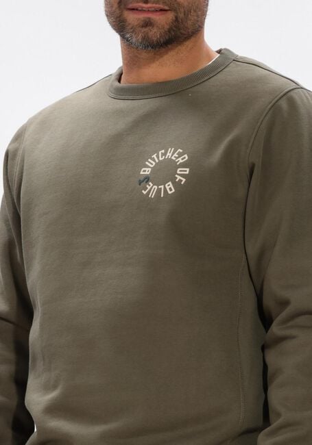 Olijf BUTCHER OF BLUE Trui ARMY CIRCLE CREW | Omoda