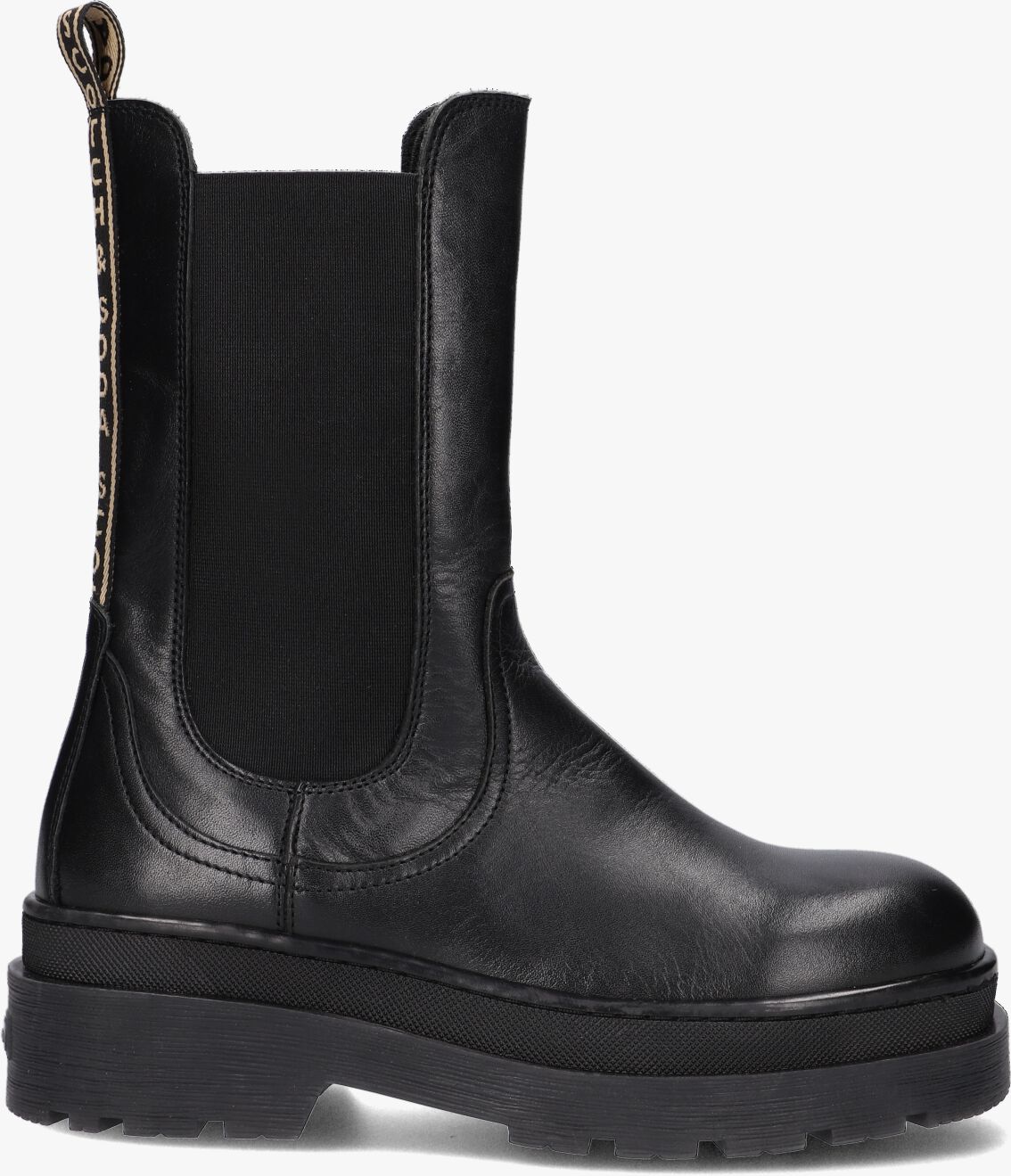 Zwarte SCOTCH & SODA Chelsea boots AUBRI CHELSEA LONG | Omoda