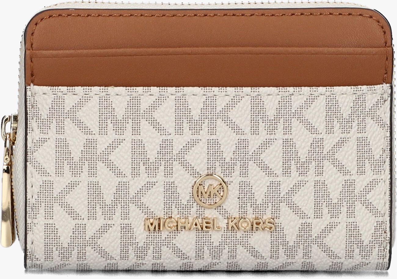 Beige MICHAEL KORS Portemonnee SM ZA COIN CARD CASE | Omoda