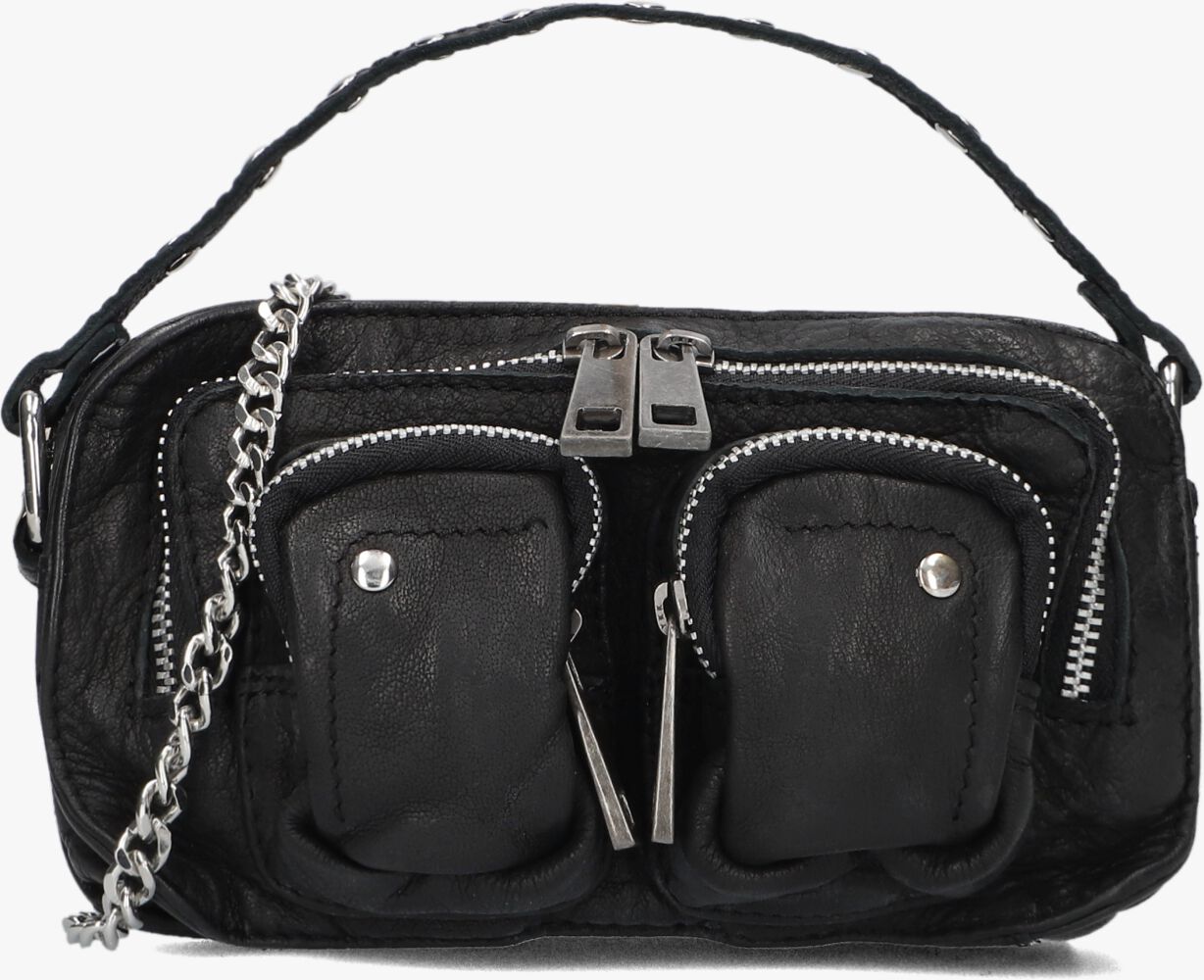 Zwarte NÚNOO Schoudertas HELENA WASHED | Omoda