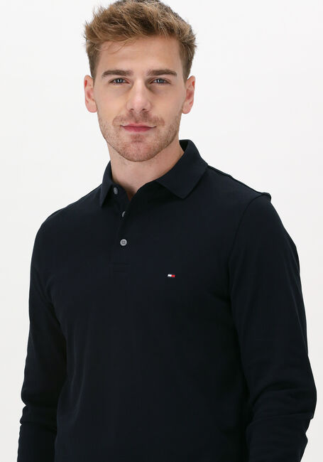 Donkerblauwe Tommy Hilfiger Polo 1985 Slim Ls Polo Omoda